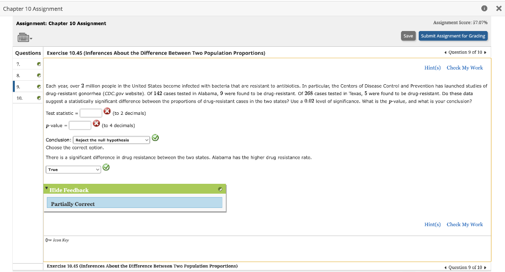 Solved Chapter 10 Assignment X Assignment: Chapter 10 | Chegg.com