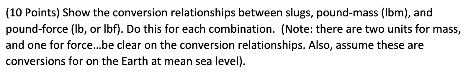 Solved (10 Points) Show the conversion relationships between | Chegg.com