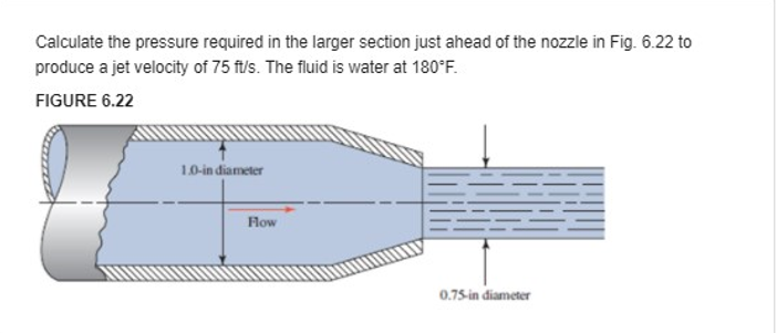 Solved Calculate the pressure required in the larger section | Chegg.com