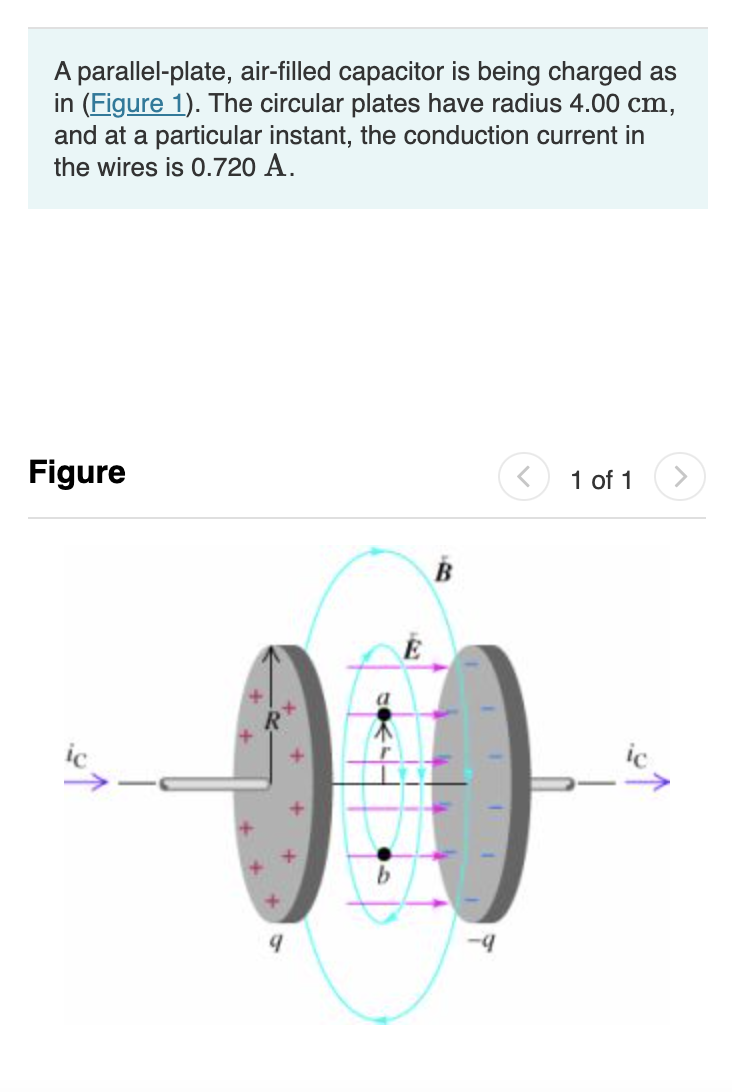 Solved A parallel-plate, air-filled capacitor is being | Chegg.com
