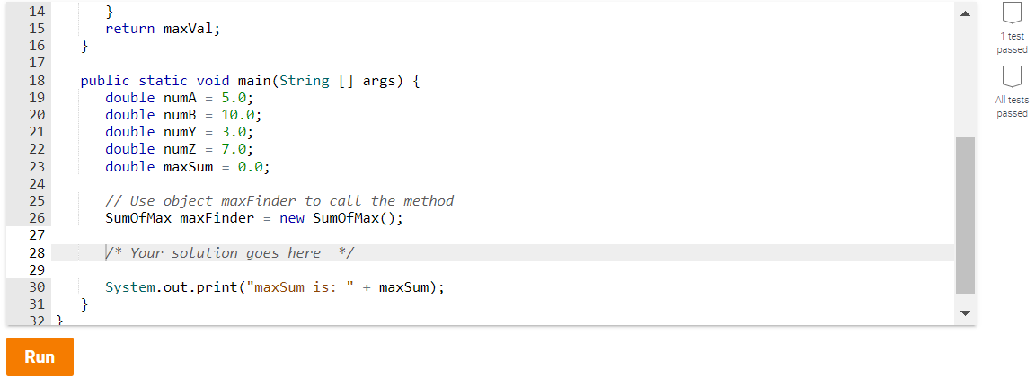 Solved Challenge Activity 382 Method Call In Expression
