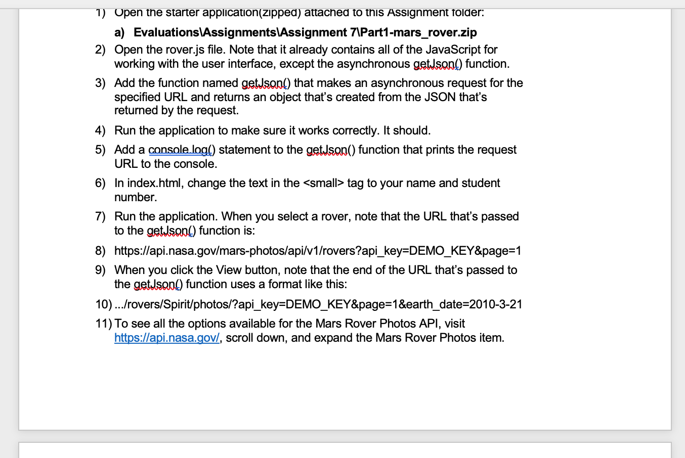 Solved Assignment 7-1 Instructions: Use data from NASA's | Chegg.com