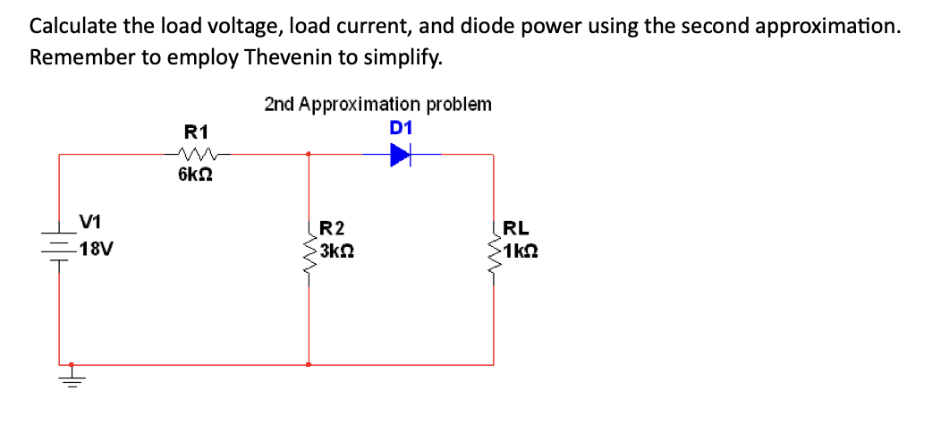 Solved Calculate the load voltage, load current, and diode | Chegg.com
