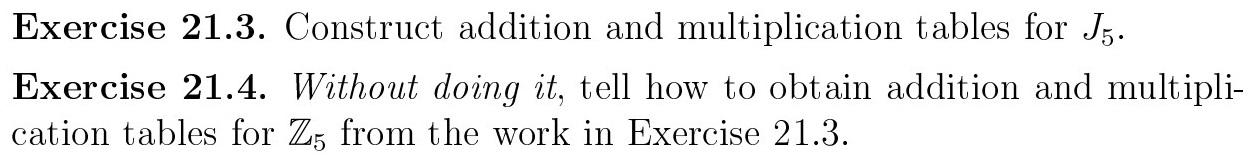 Solved Exercise 21.3. Construct addition and multiplication | Chegg.com
