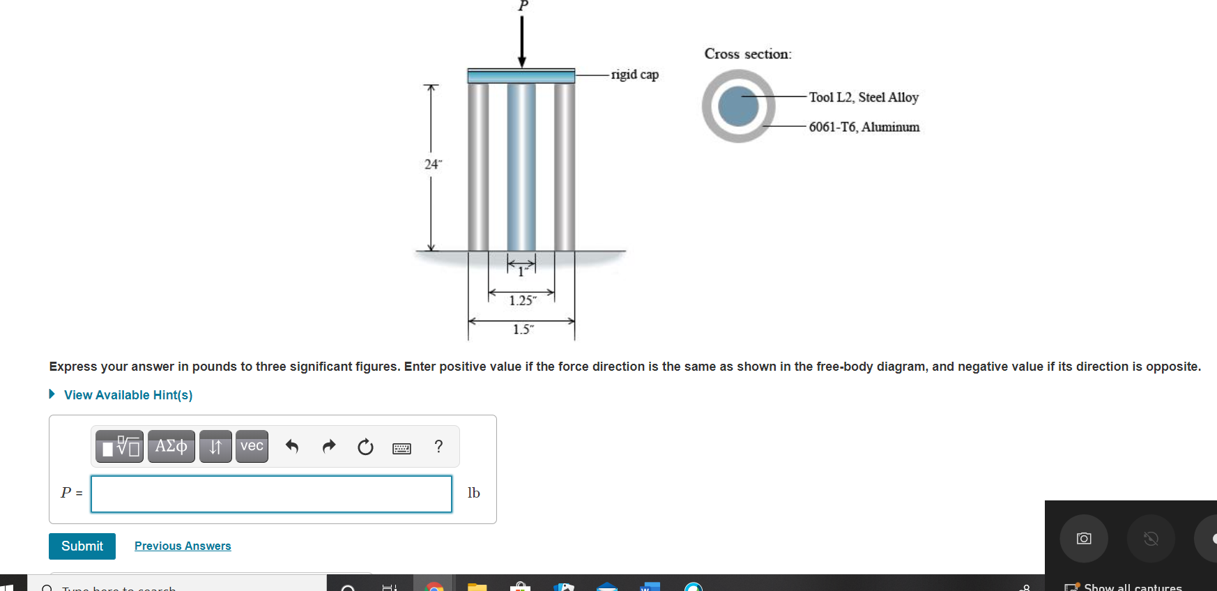 Solved Part A - Investigating length change due to | Chegg.com
