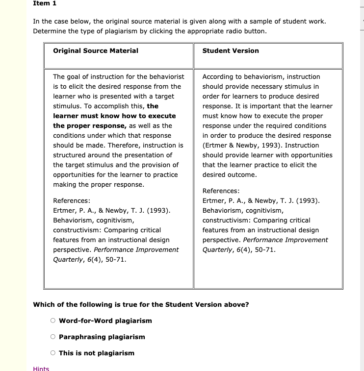 Solved Item 1 In the case below, the original source | Chegg.com