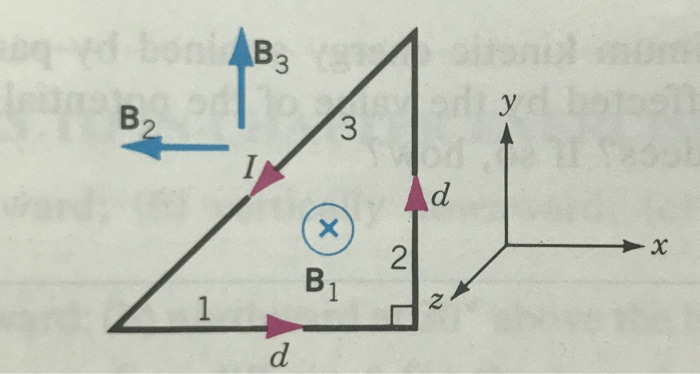 Solved 24. (I) Consider the triangular current loop in Fig. | Chegg.com