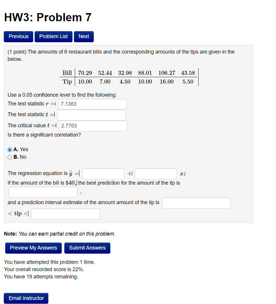 Solved HW3: Problem 7 Previous Problem List Next (1 point) | Chegg.com