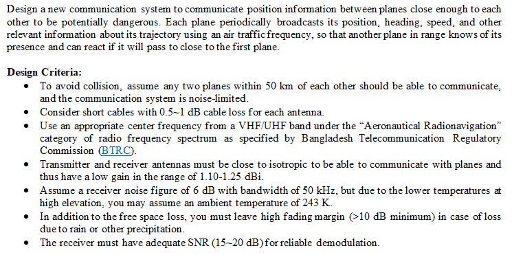 Design a new communication system to communicate | Chegg.com