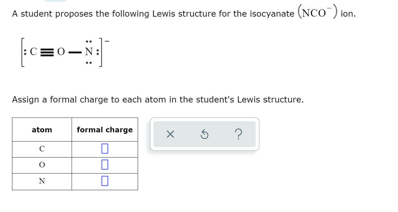Solved A student proposes the following Lewis structure for | Chegg.com