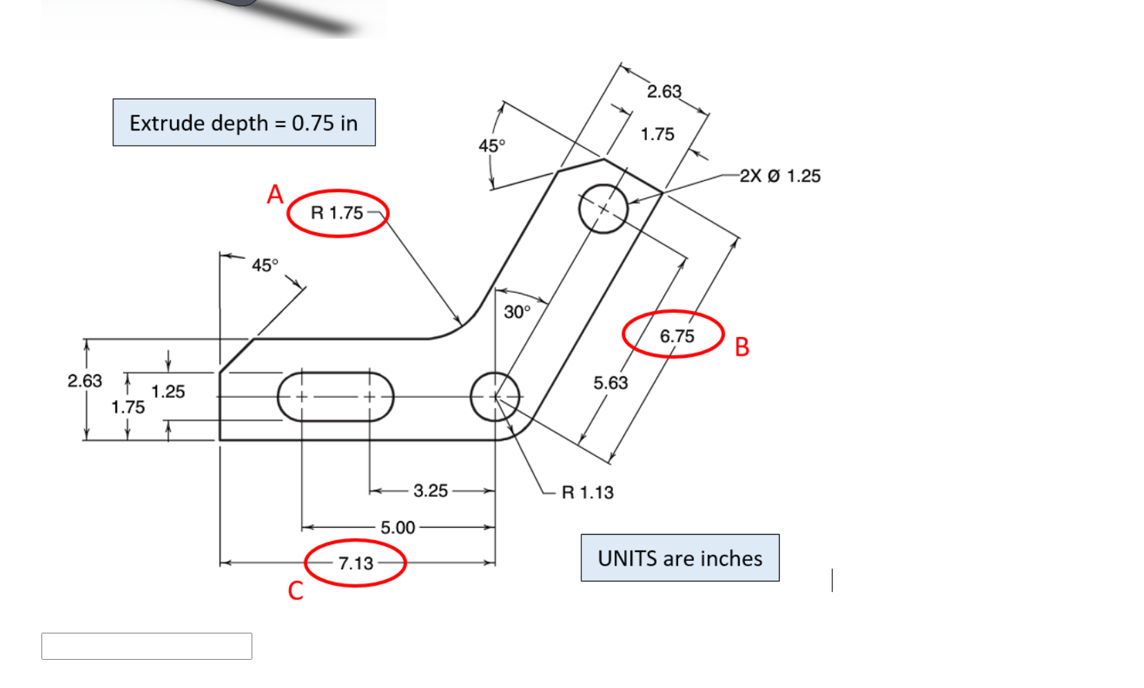 Solved For this problem you will create an extruded part. | Chegg.com