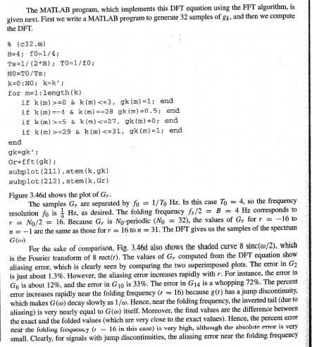 Solved Computer Example C3.2 Use DFT (implemented by the FFT | Chegg.com