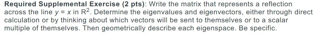 Solved Required Supplemental Exercise (2 pts): Write the | Chegg.com