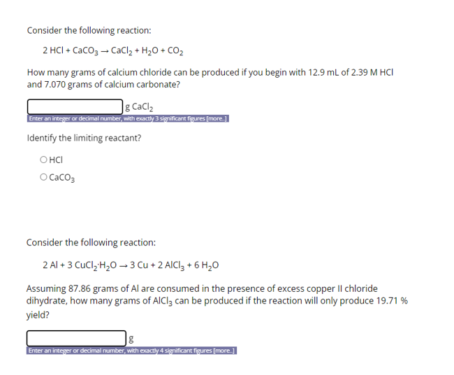 Solved Consider the following | Chegg.com