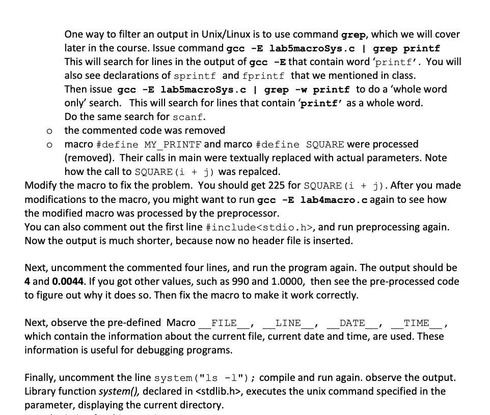Solved Please Help Me Implement This Code In C Prog 