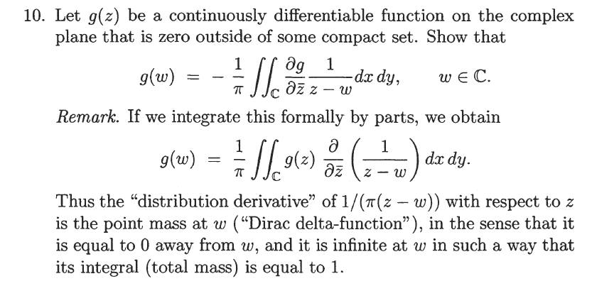 Solved WEC. TT 10. Let g(2) be a continuously differentiable | Chegg.com