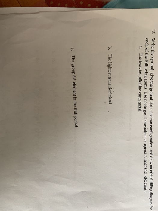 Solved 1. Identify what is wrong with the electron | Chegg.com