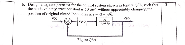 Solved 1. Consider the control system shown in Figure Q3a. | Chegg.com