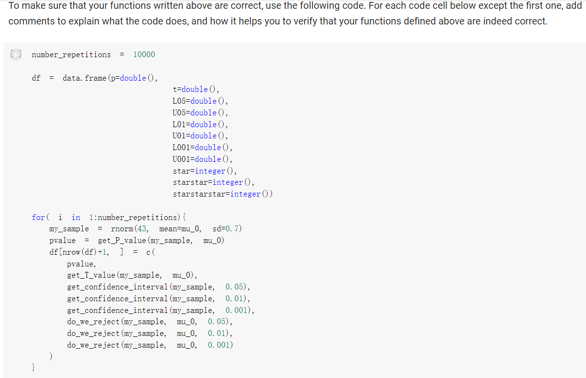 To make sure that your functions written above are | Chegg.com
