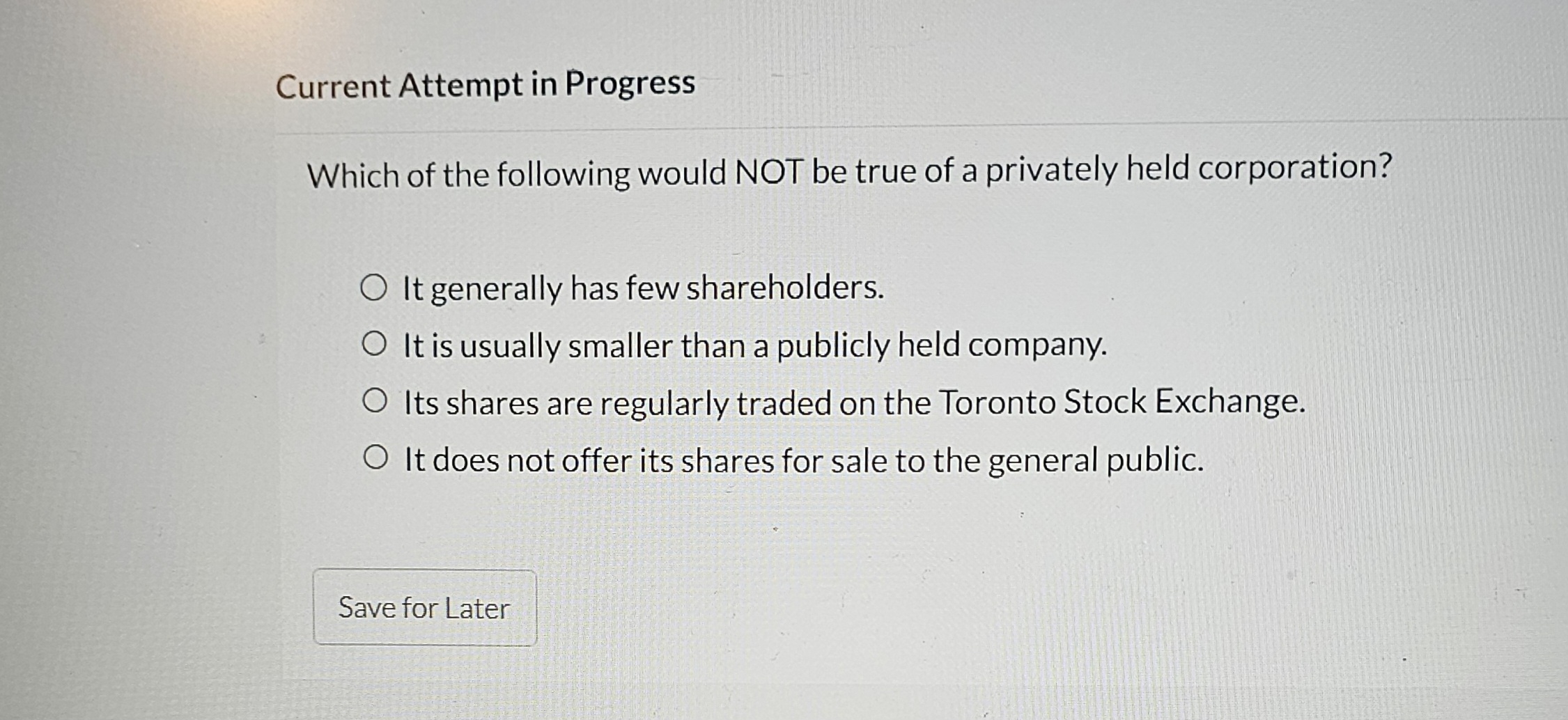 Solved Current Attempt in ProgressWhich of the following | Chegg.com