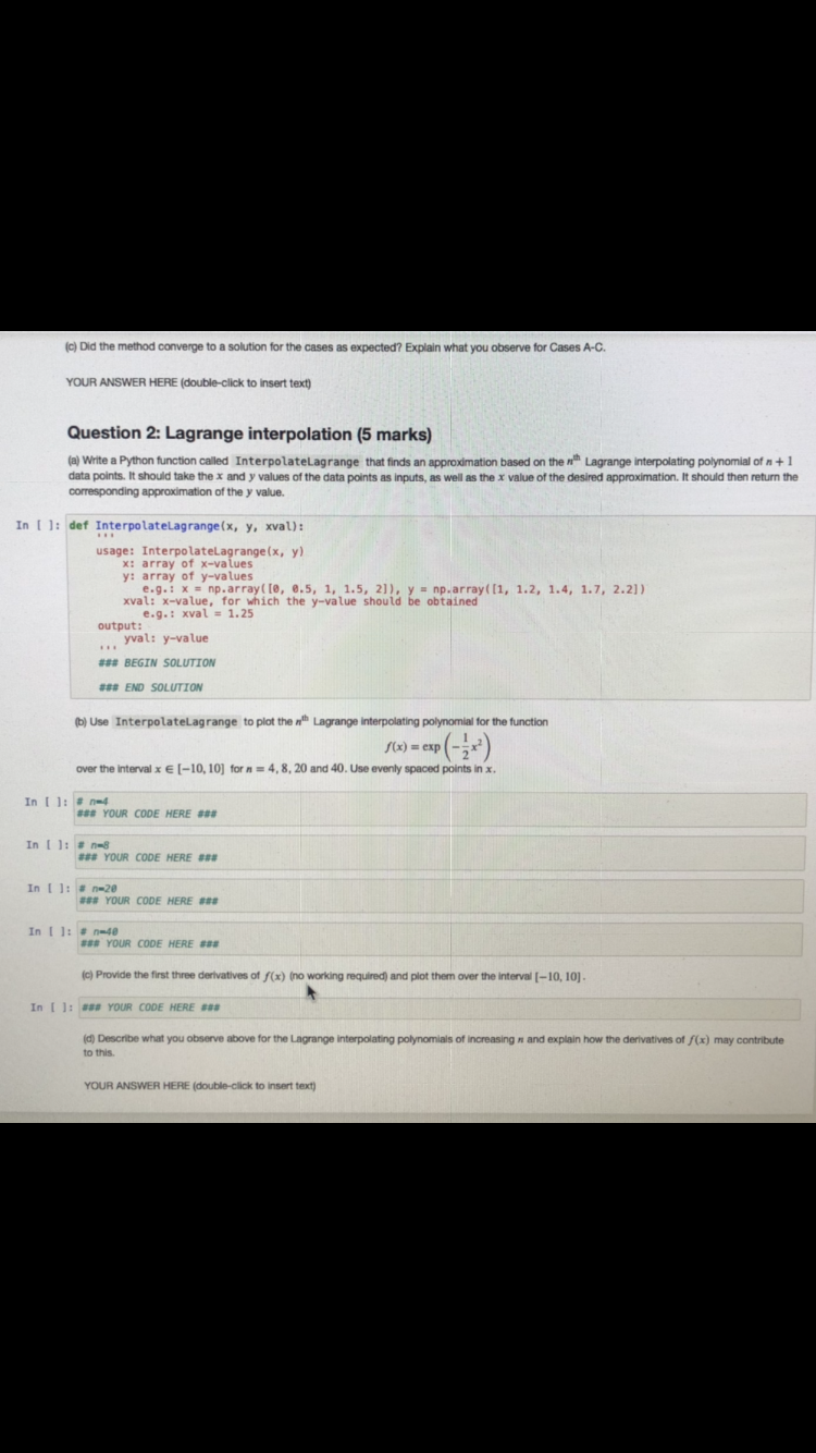 Solved Question 1: Gauss-Seidel Method (5 marks) (a) Create | Chegg.com