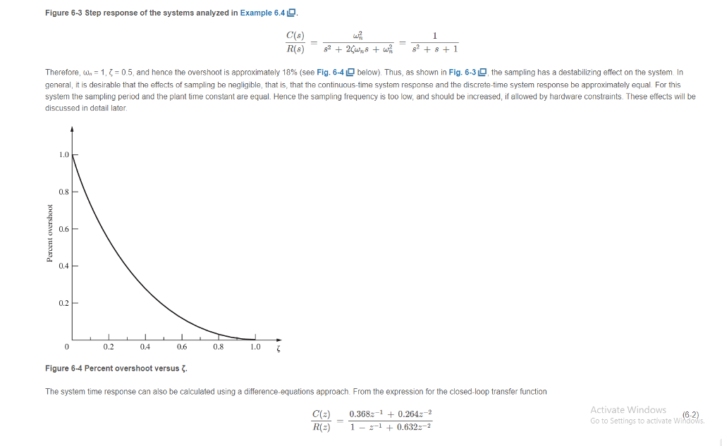Solved Example 6.4 The system for this example is shown in | Chegg.com