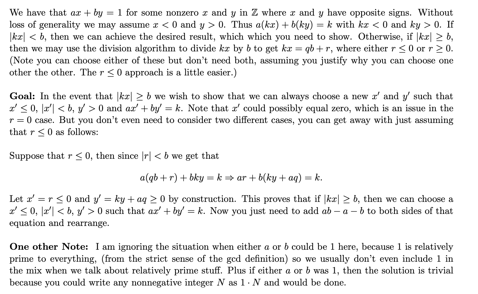 Solved x and (The postage stamp problem) Let a and b be two | Chegg.com