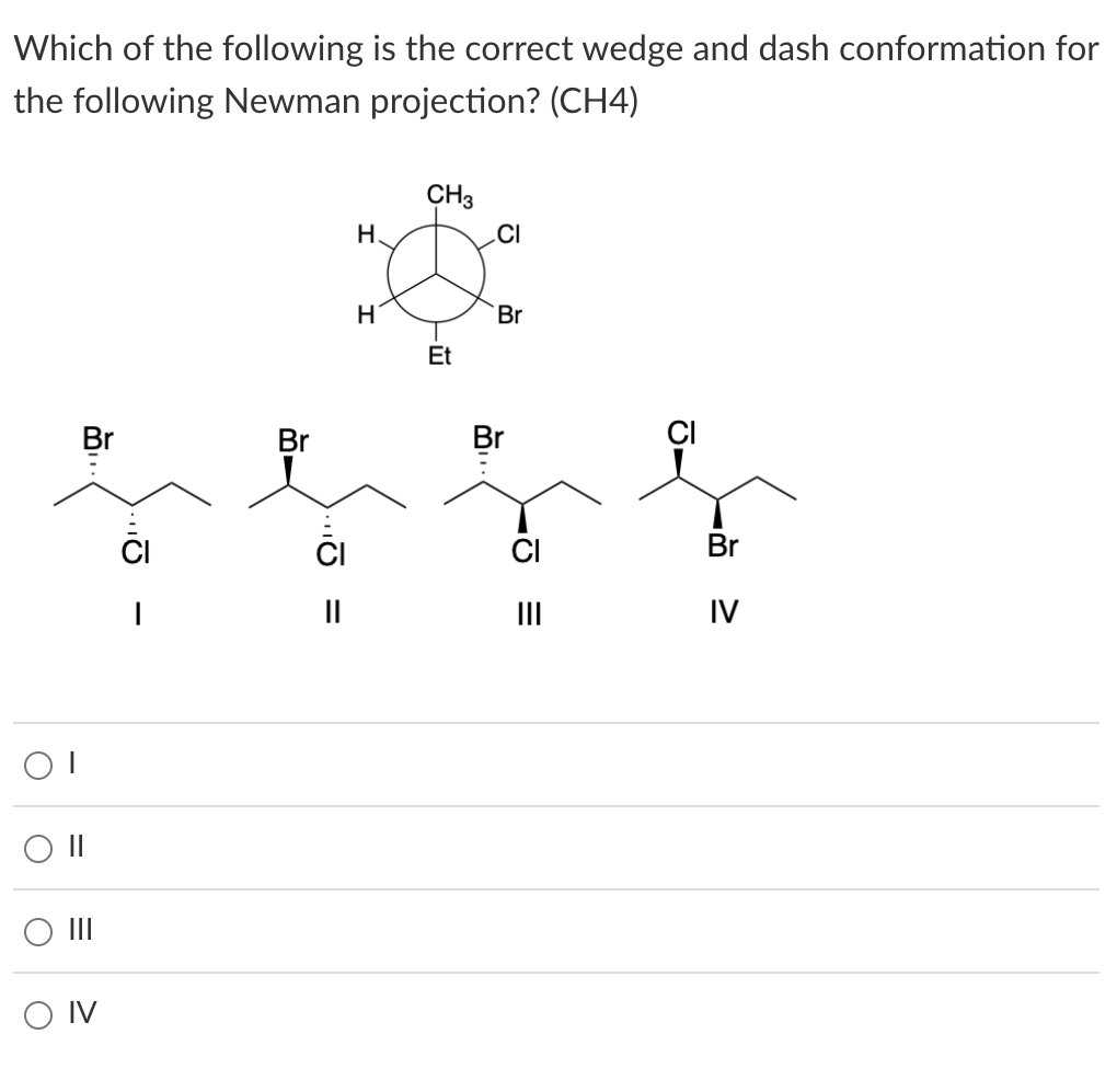 Solved Which of the following is the correct wedge and dash | Chegg.com