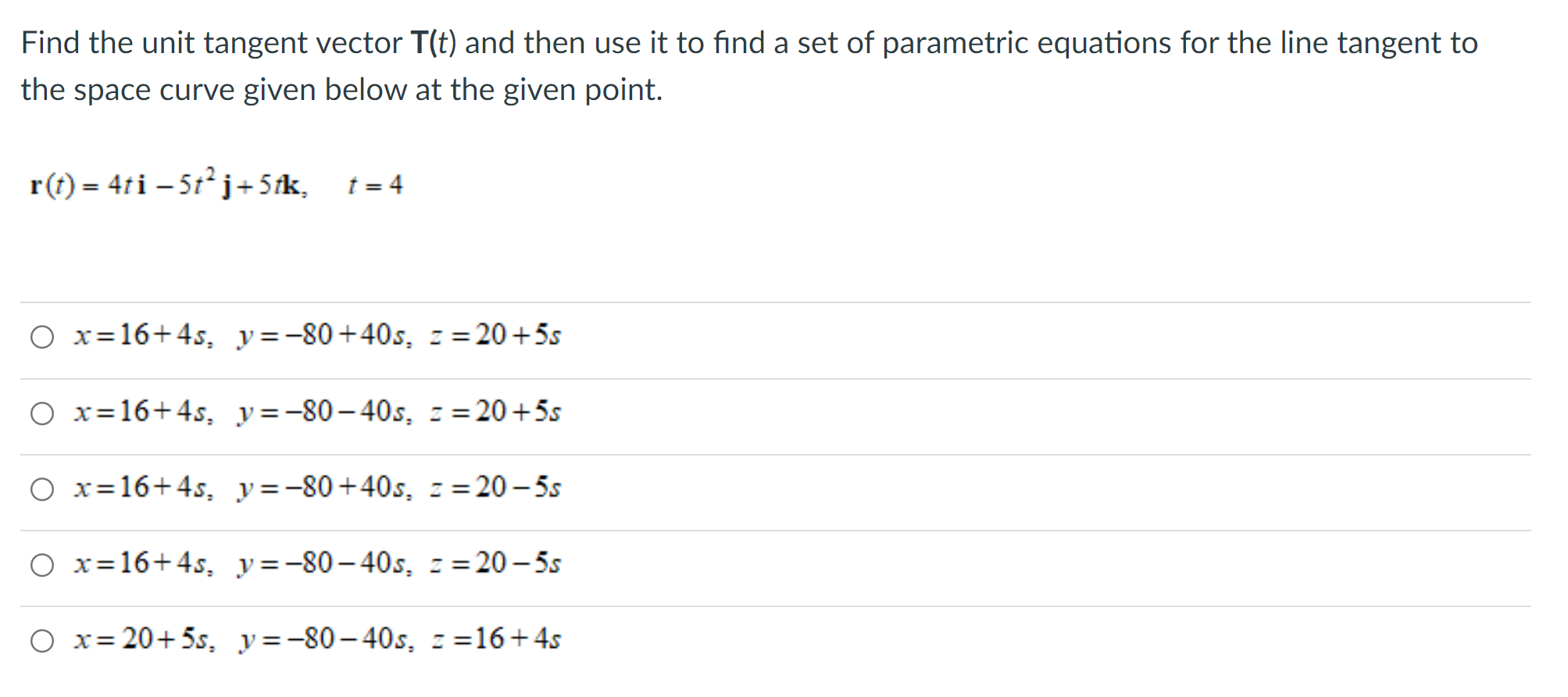Solved Find the unit tangent vector T(t) and then use it to | Chegg.com