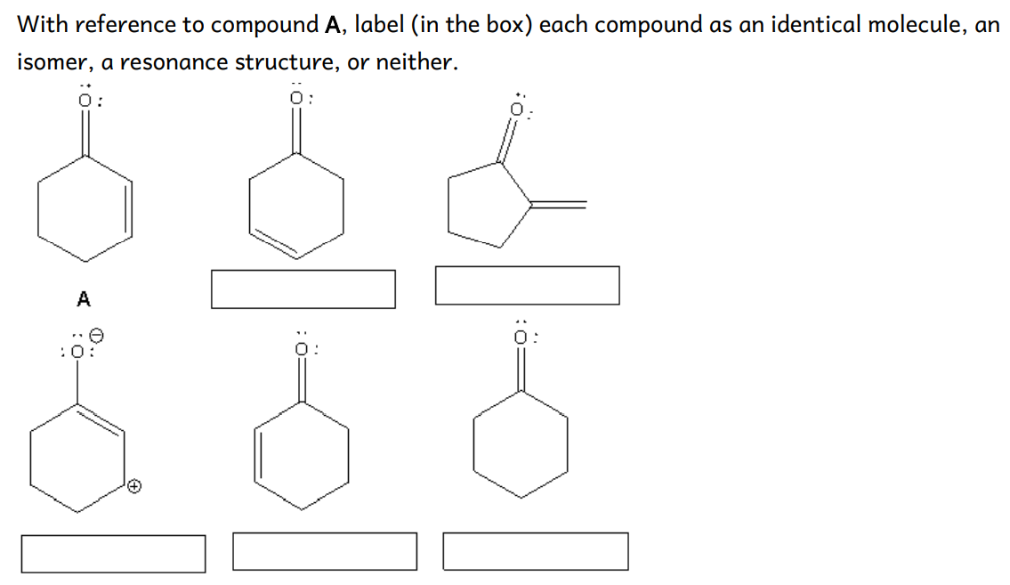 Solved With reference to compound A, label (in the box) each | Chegg.com