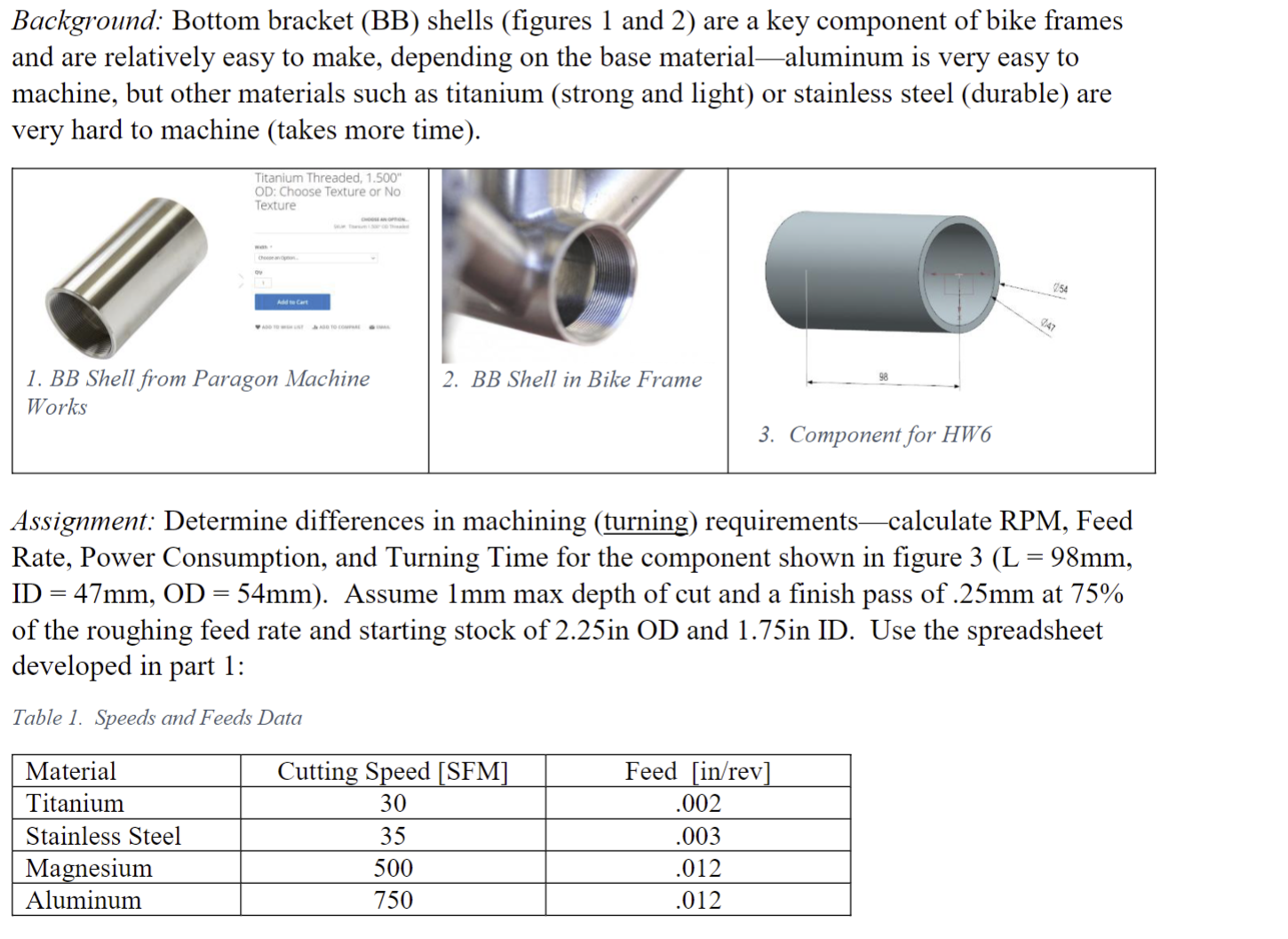 Solved Background: Bottom bracket (BB) shells (figures 1 and | Chegg.com