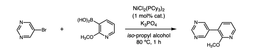 Solved NICI (PCy3)2 (1 mol% cat.) K3P04 N- (HO)2B Br + H3C01 | Chegg.com