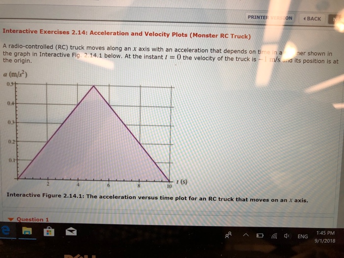 Solved PRINTE ON : イBACK Interactive Exercises 2.14: | Chegg.com