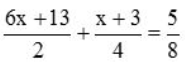 Solved 26x+13+4x+3=85 | Chegg.com