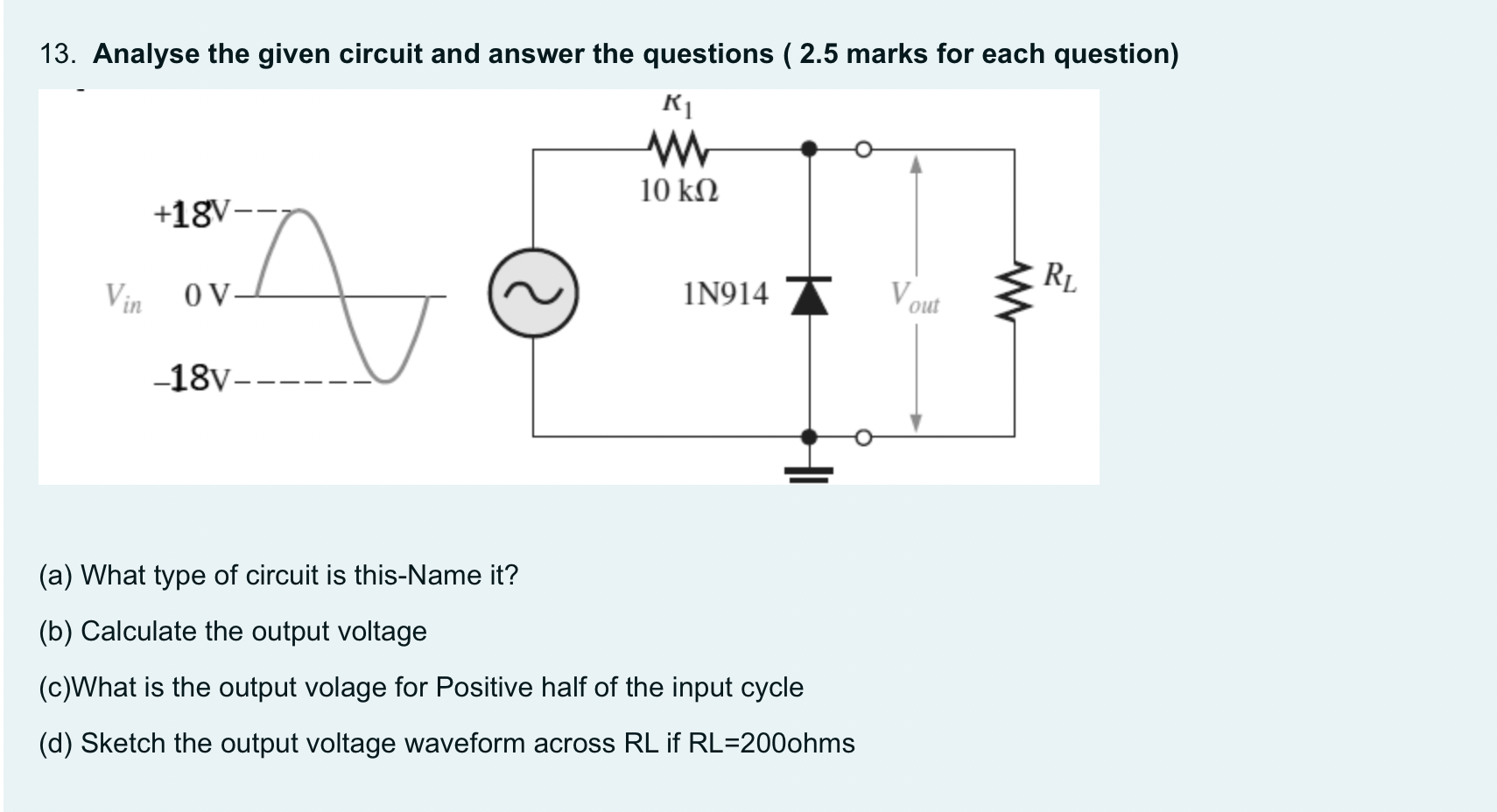 Solved 11. Analyse the given output and design a circuit | Chegg.com
