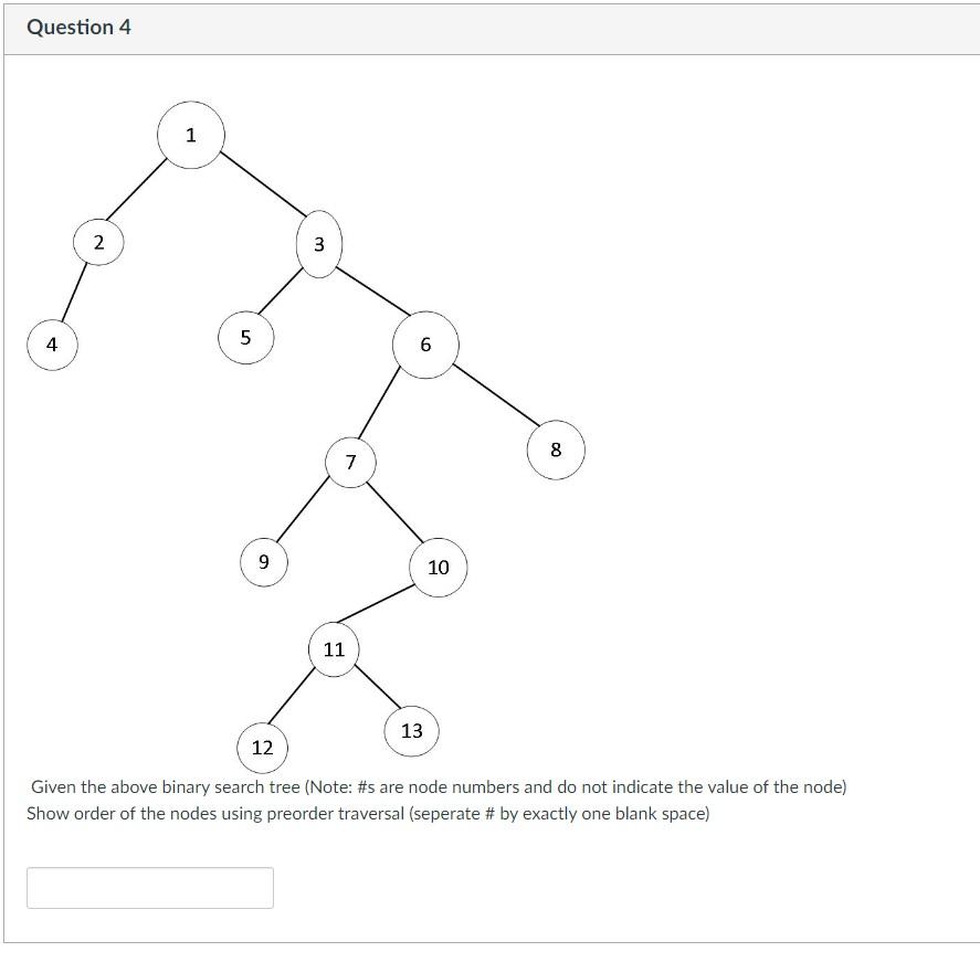 Solved Given the above binary search tree (Note: \#s are | Chegg.com