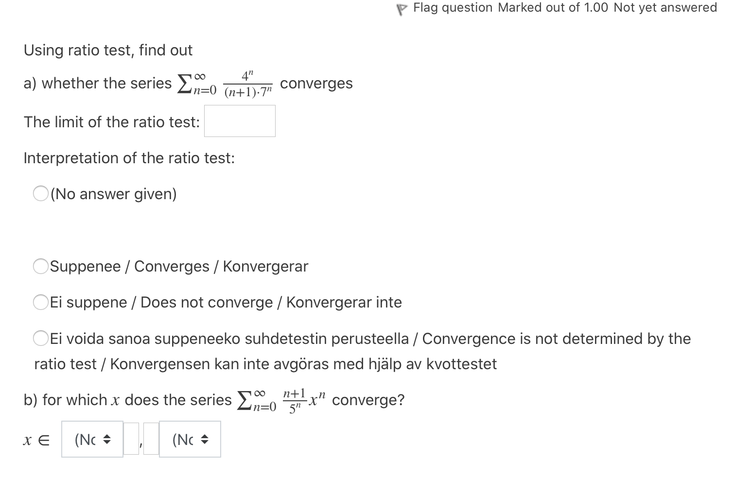Solved P Flag question Marked out of 1.00 Not yet answered | Chegg.com