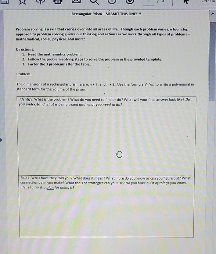 Solved Do: Work out your solution/response using your tools | Chegg.com