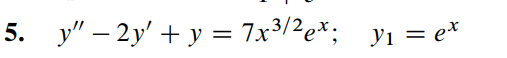 Solved Find the general solution, given that y1 satisfies | Chegg.com