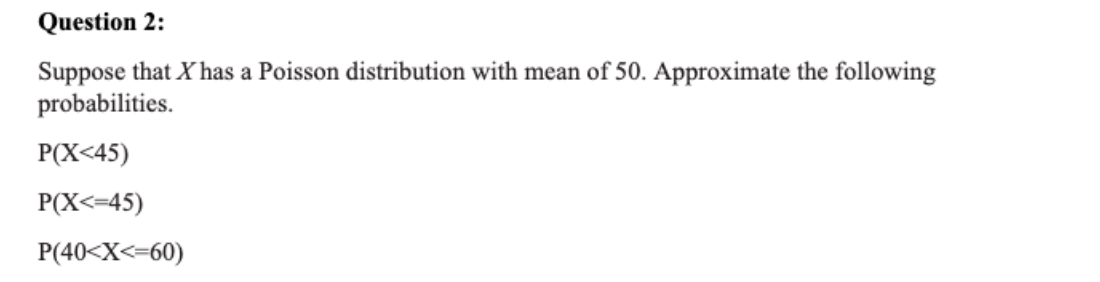 Solved Question 2: Suppose that X has a Poisson distribution | Chegg.com