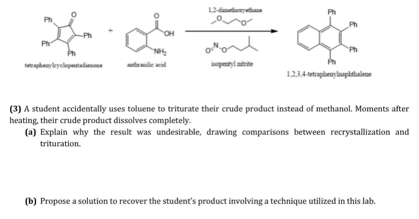 Solved 1.2-dimethoxyethane Ph Ph Ph OH -Ph Ph Ph | Chegg.com