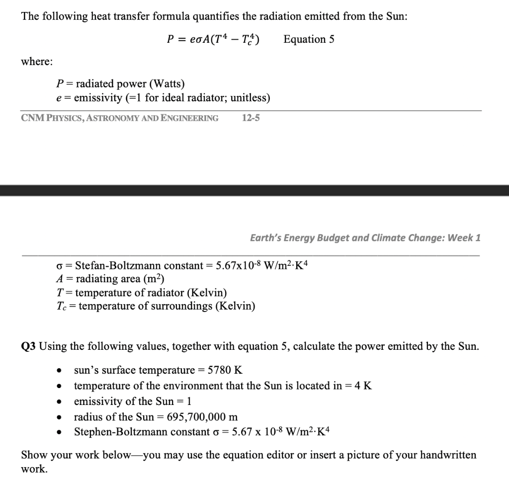 Solved The following heat transfer formula quantifies the | Chegg.com