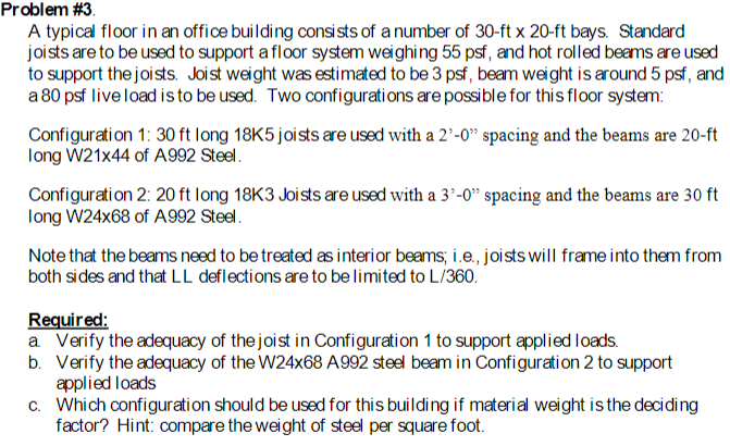 Solved A typical floor in an office building consists of a | Chegg.com