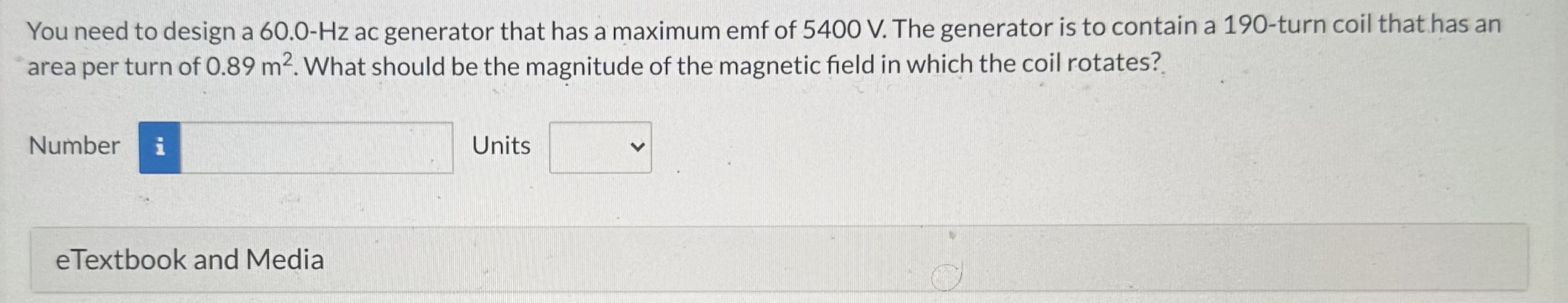 Solved You need to design a 60.0−Hz ac generator that has a | Chegg.com