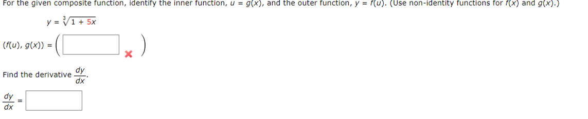 Solved For the given composite function, identify the inner | Chegg.com Solved For the given composite function, identify the inner | Chegg.com