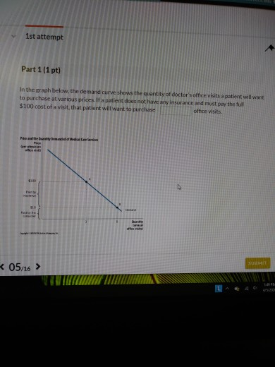 1st attempt Part 1 (1 pt) In the graph below the | Chegg.com