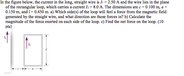 Solved In The Figure Below The Current In The Long 