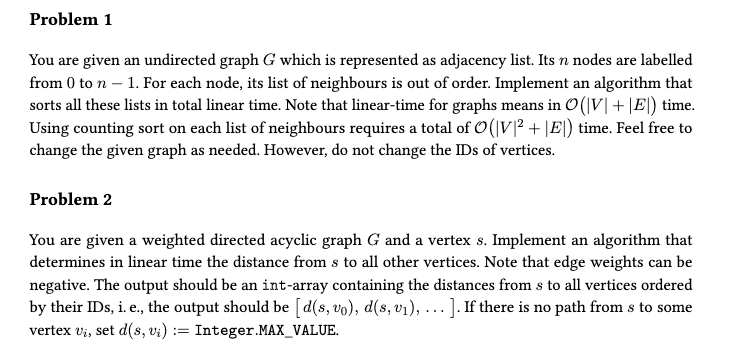 Solved /** * Problem 1: Sort the list of | Chegg.com