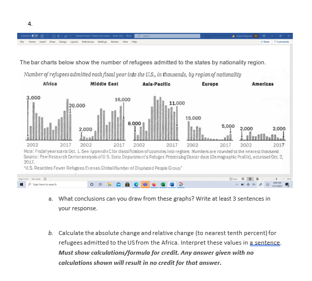 Solved b. Suppose the number of refugee arrivals for these | Chegg.com