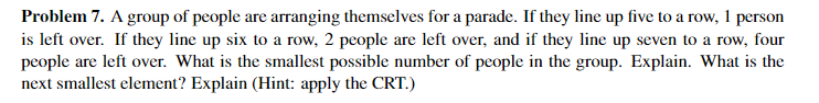 Solved Problem 7. A group of people are arranging themselves | Chegg.com
